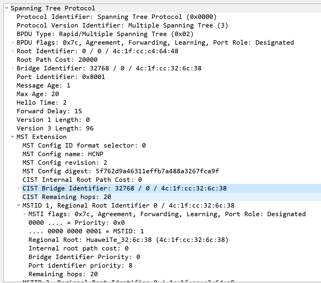 MSTP多区域生成树协议 | 曹世宏的博客